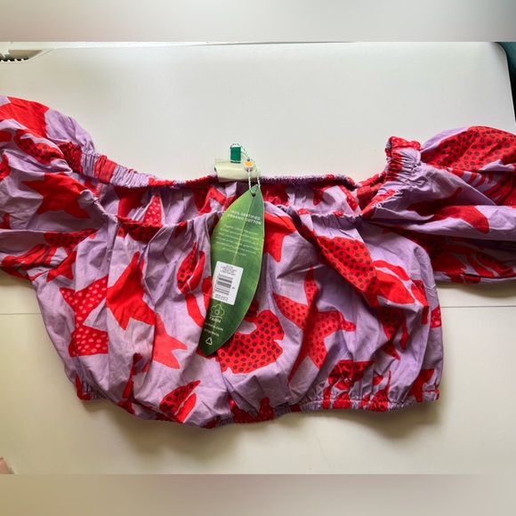 FARM Rio | Tops | Farm Rio Red And Purple Womens Starfish And Lobster ...